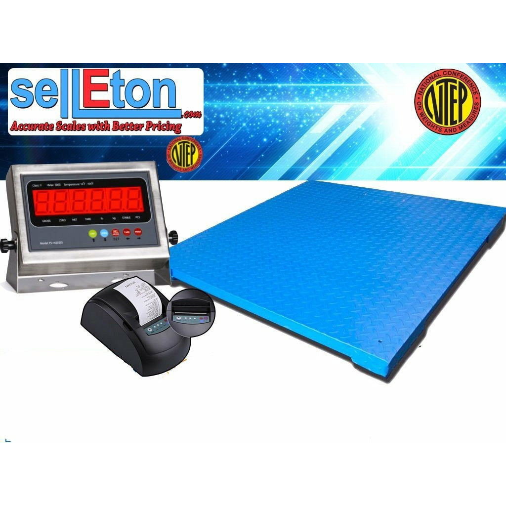 Shop NTEP Industrial Floor Scale with Printer | 2500 X .5 LB — Liberty ...