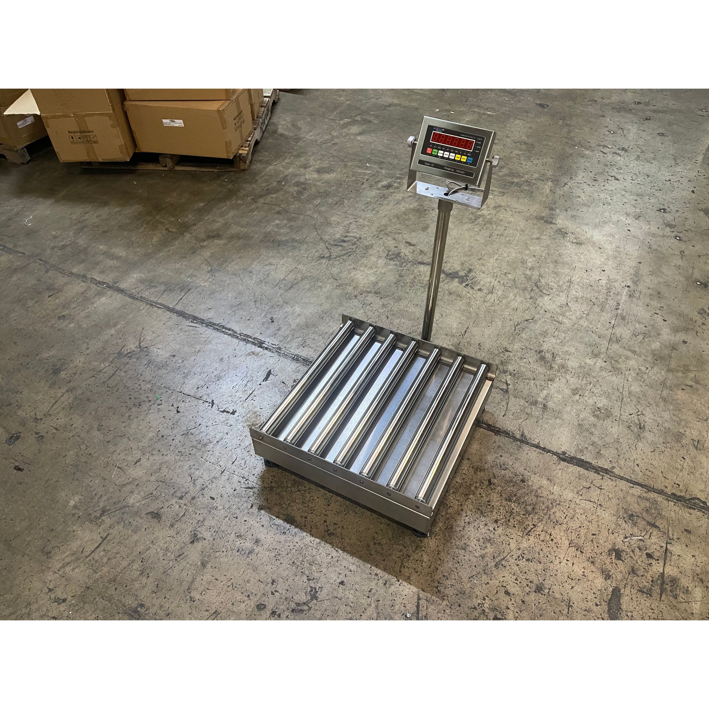 Portable Bench Scales with Wheels & Backrail | Precision Weighing ...